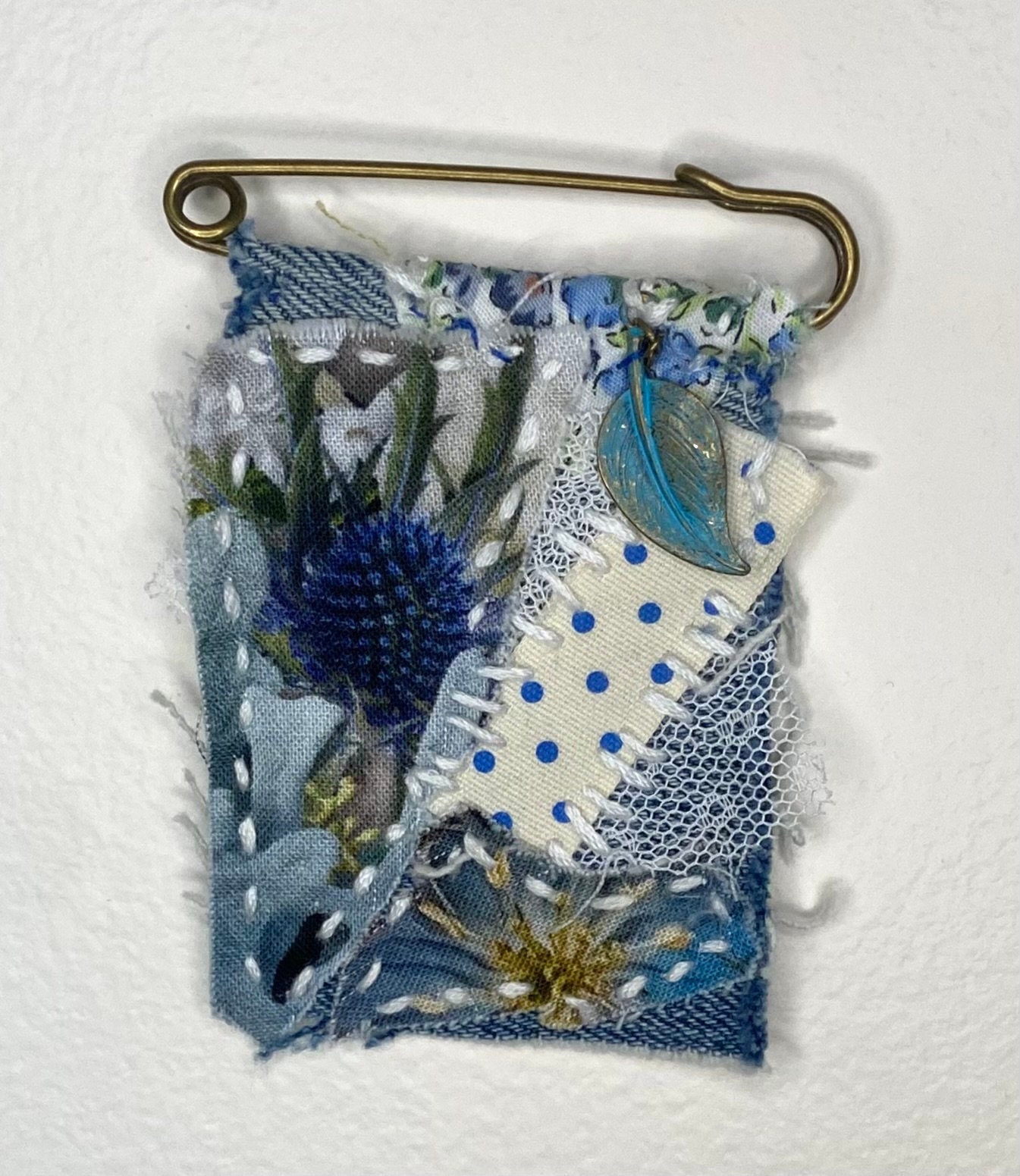 Textile Brooch - Etsy