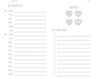 Daily Printable To-do List Digital Download Planner Daily - Etsy