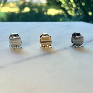 Chrome Mini Hair Clip, Small Hair Claws, Tiny Hair Clip, Metal Claw ...