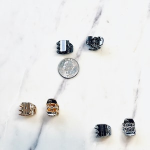 Chrome Mini Hair Clip, Small Hair Claws, Tiny Hair Clip, Metal Claw ...