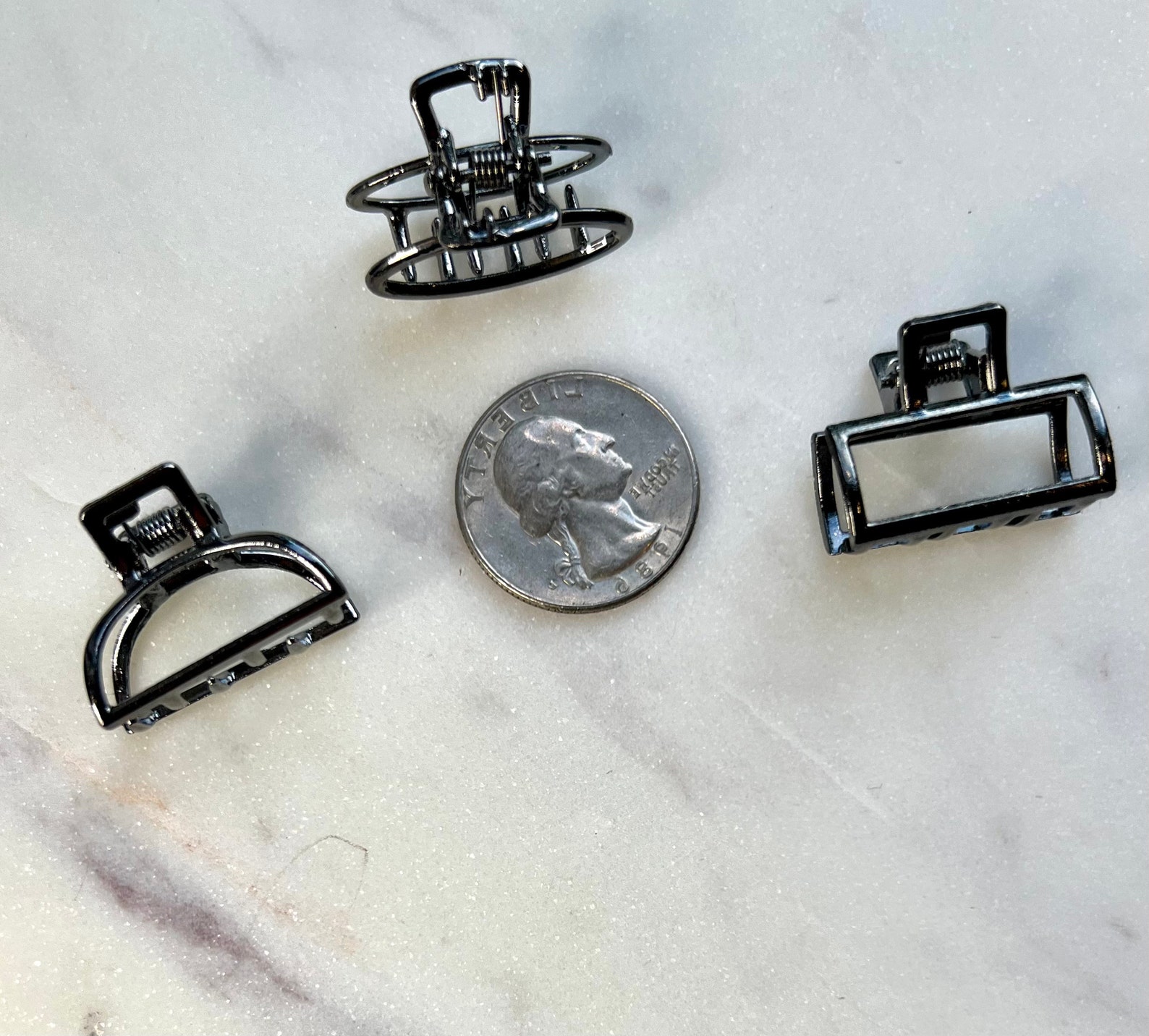 Mini Hair Clip, Small Hair Claws, Tiny Hair Clip, Metal Claw Hair Clip ...