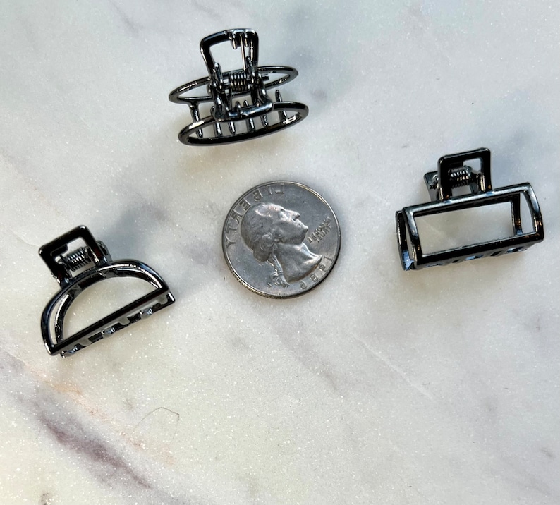 Mini Hair Clip, Small Hair Claws, Tiny Hair Clip, Metal Claw Hair Clip ...