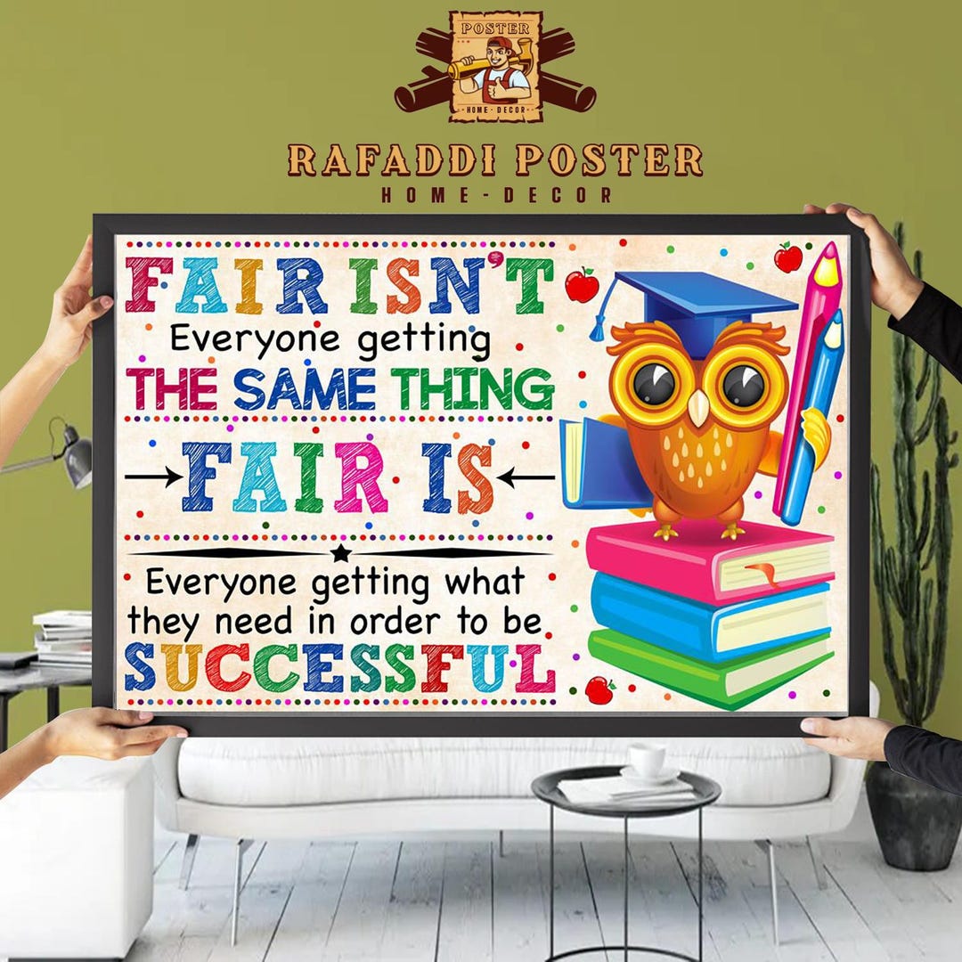 Fair Isnt Everyone Getting the Same Thing Fairs is Poster Home-decor - Etsy
