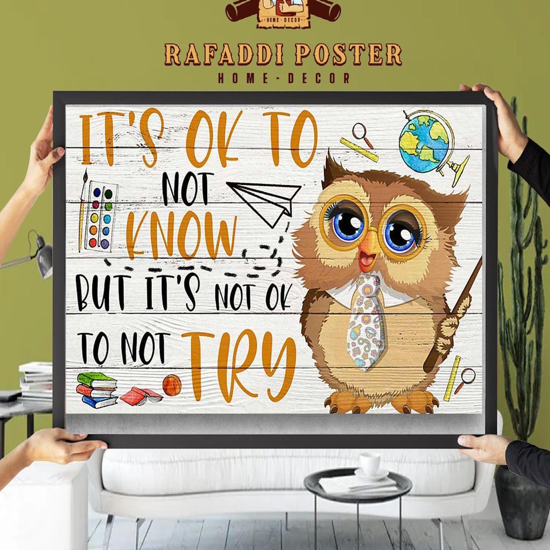 Owl Class Classroom Poster in This Classroom We All Belong We Dont ...