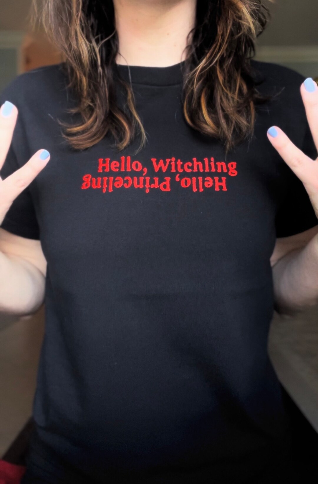 Hello Witchling Hello Princeling Embroidery Shirt, Throne of Glass ...