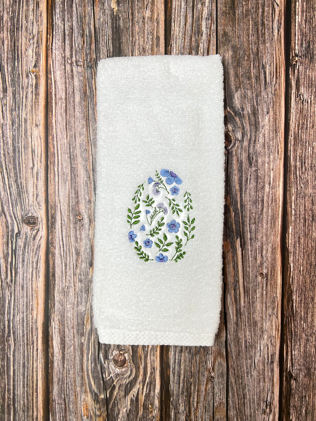 Easter Hand Towel, Chinoiserie Egg Embroidered Bath Hand Towel ...