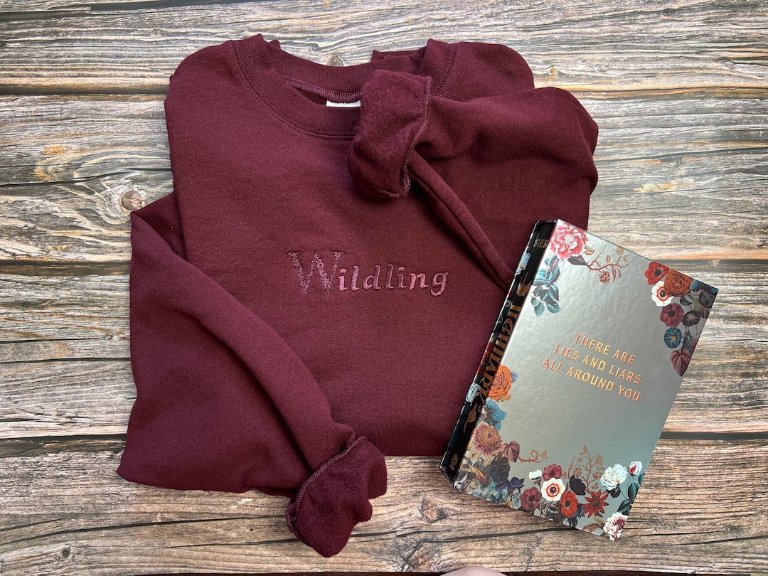 Embroidered Lightlark Sweatshirt, Embroidered Wildling Sweatshirt ...