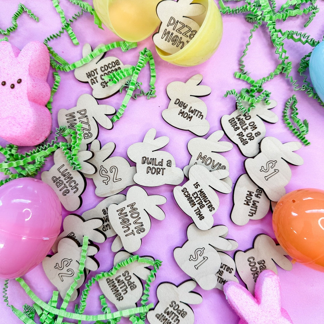 Easter Tokens Easter Egg Tokens Easter Egg Hunt Wood Tokens Boy Easter ...