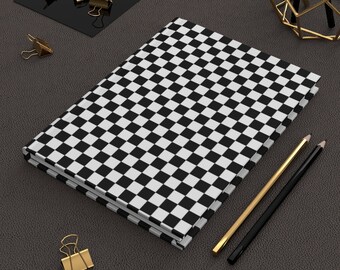 Checkered Journal - Etsy