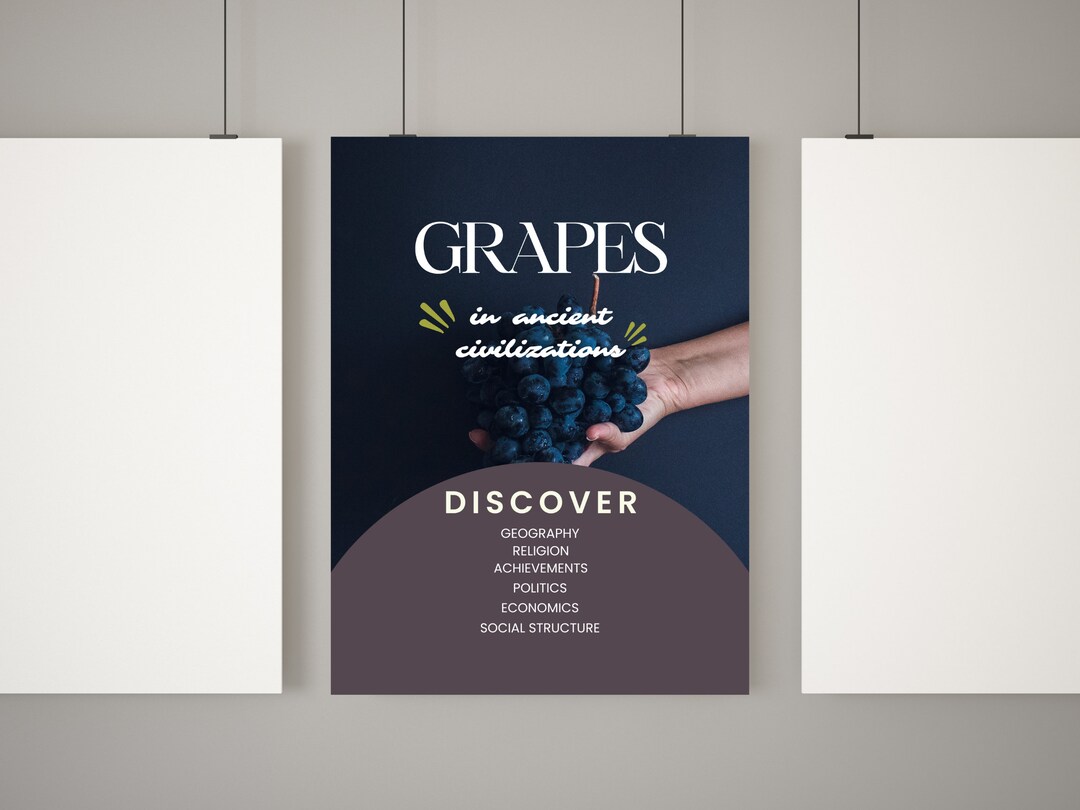 Ancient Civilizations GRAPES Poster - Etsy