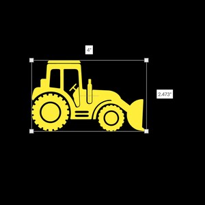 Laminated Construction Truck Sticker, Permanent Construction Truck ...