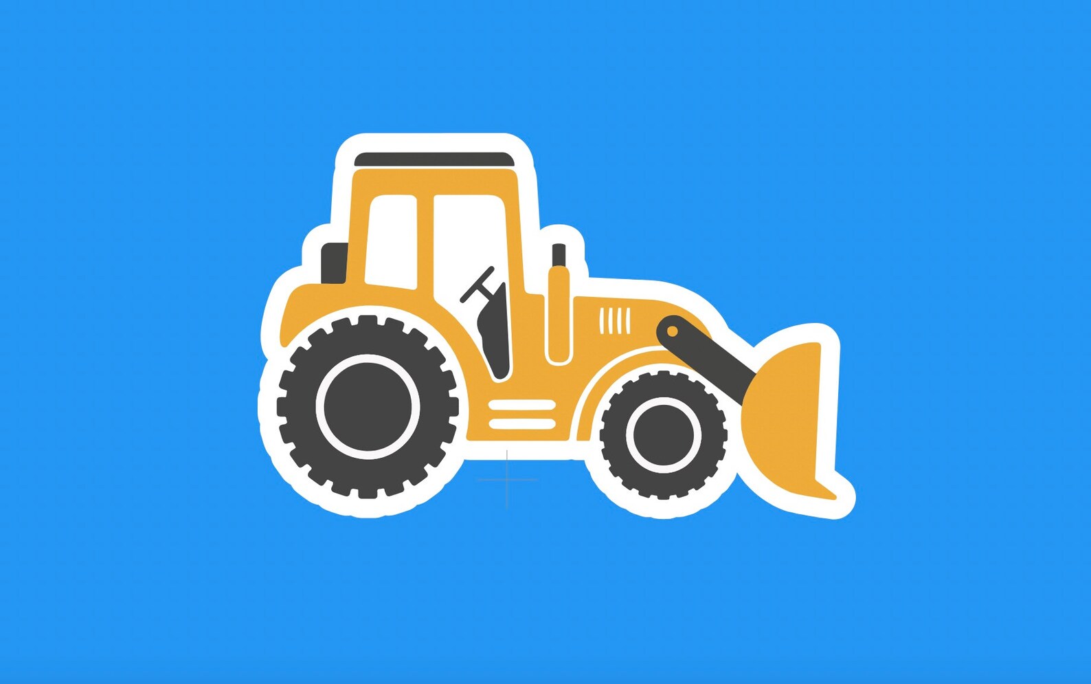 Laminated Construction Truck Sticker, Permanent Construction Truck ...