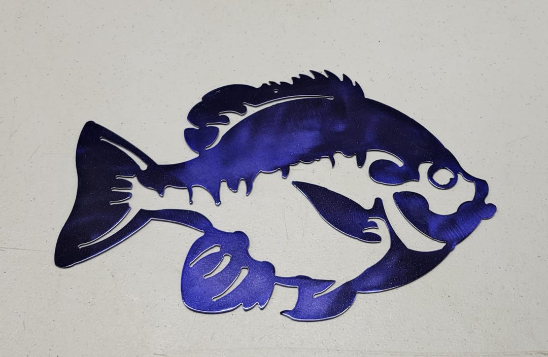 Bluegill Fish Sign Plasma Cut Metal Sign Hunting Fishing Outdoor Art ...
