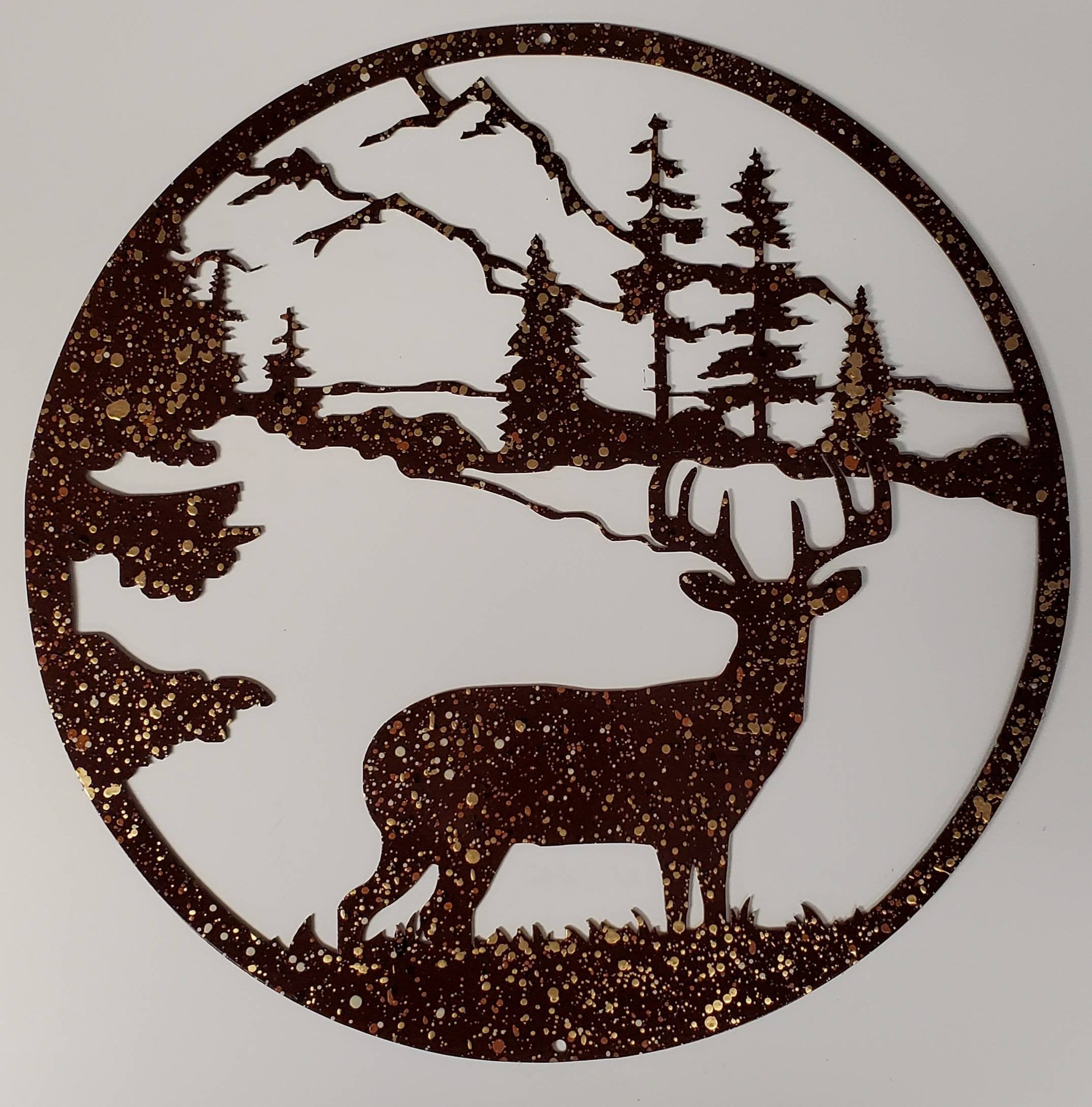 Buffalo Sign Deer Metal Art Plasma Designs Metal Elk Sign Wildlife Wall ...