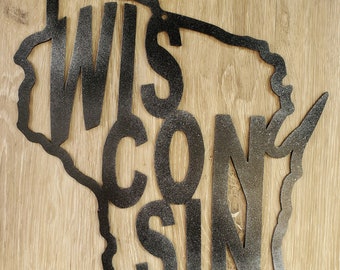 Wisconsin Metal Outdoor Sign - Etsy