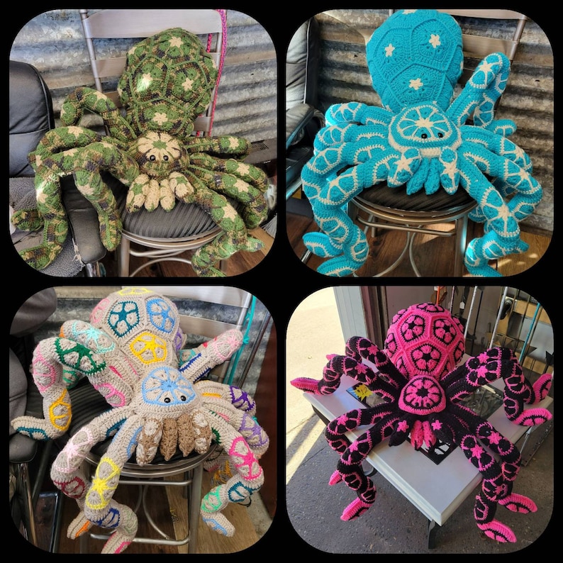 Spider Stuffed Animal Giant Spider Toy Spider Amigurumi Arachnid - Etsy