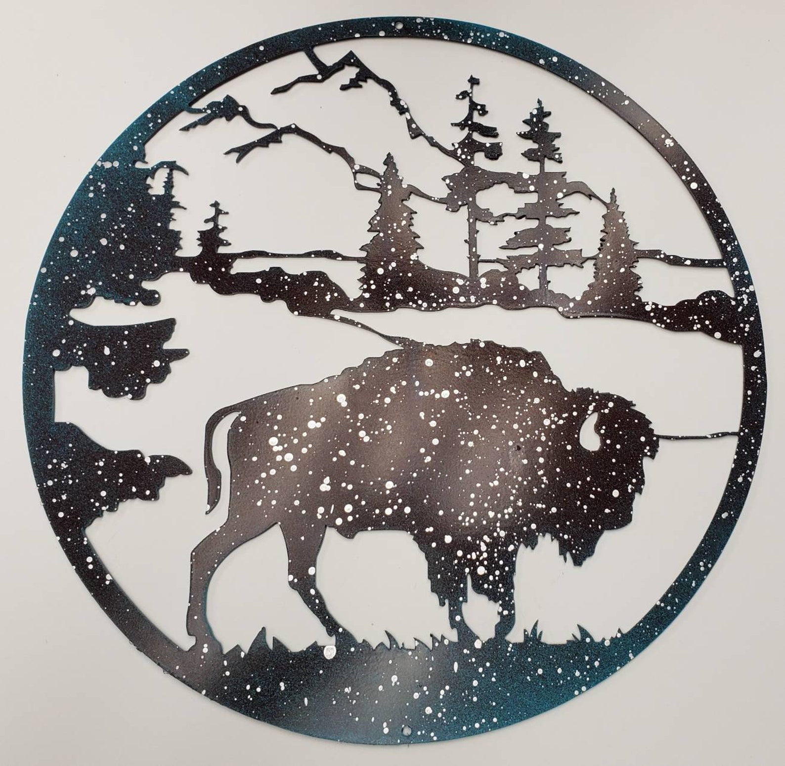 Buffalo Sign Deer Metal Art Plasma Designs Metal Elk Sign Wildlife Wall ...