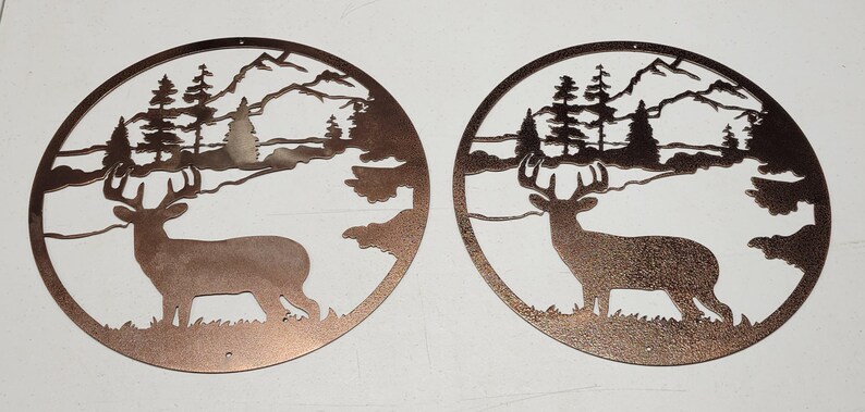 Buffalo Sign Deer Metal Art Plasma Designs Metal Elk Sign Wildlife Wall ...