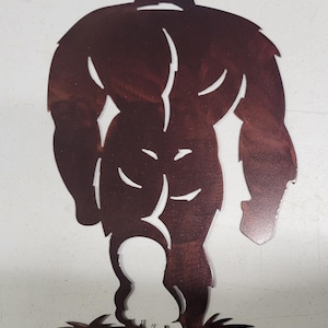 Big Foot Plasma Cut Metal Sign Sasquatch Metal Art Yeti Design Missing ...