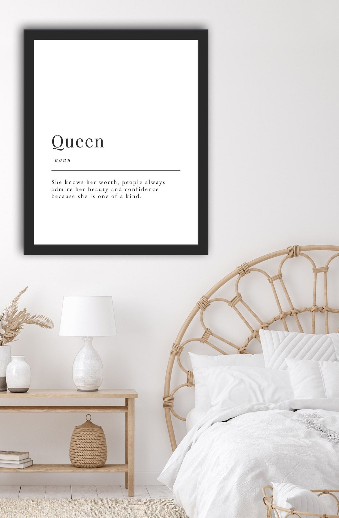 Queen Definition Print, Law of Assumption Wall Art Prints, Quote Print ...