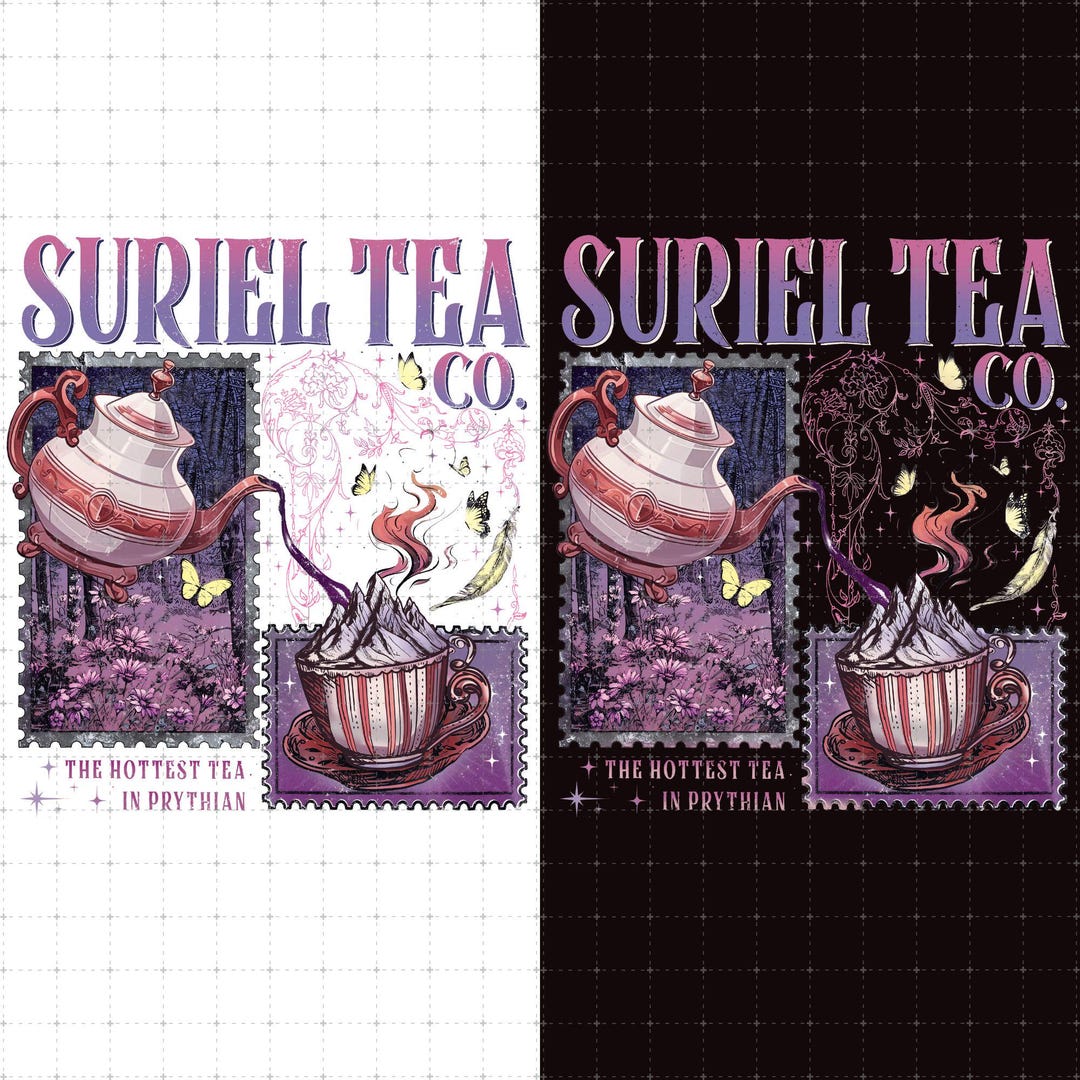 Suriel Tea Co Digital Download PNG, Acotar Bookish PNG Designs, A Court ...