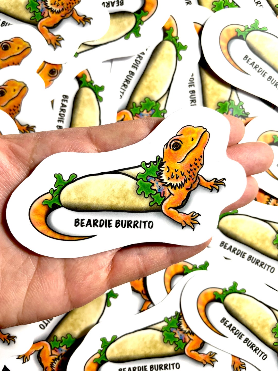 Bearded Dragon Stickers Lizard Stickers Reptile Stickers - Etsy
