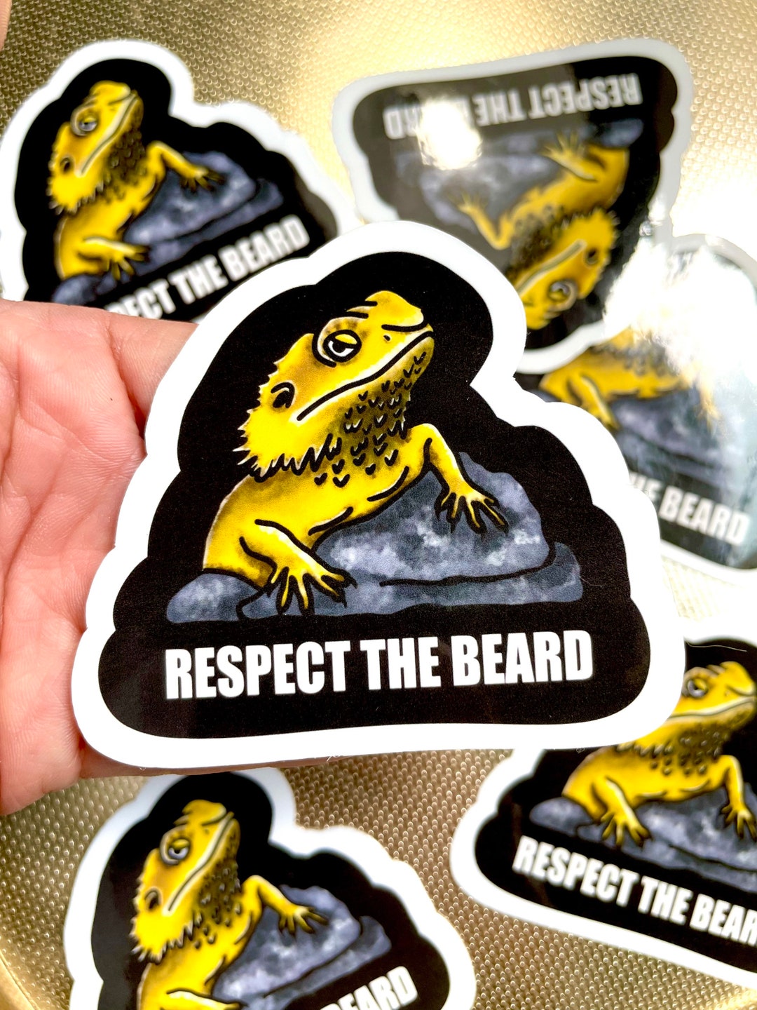 Large Bearded Dragon Stickers | Lizard Stickers | Reptile Stickers ...