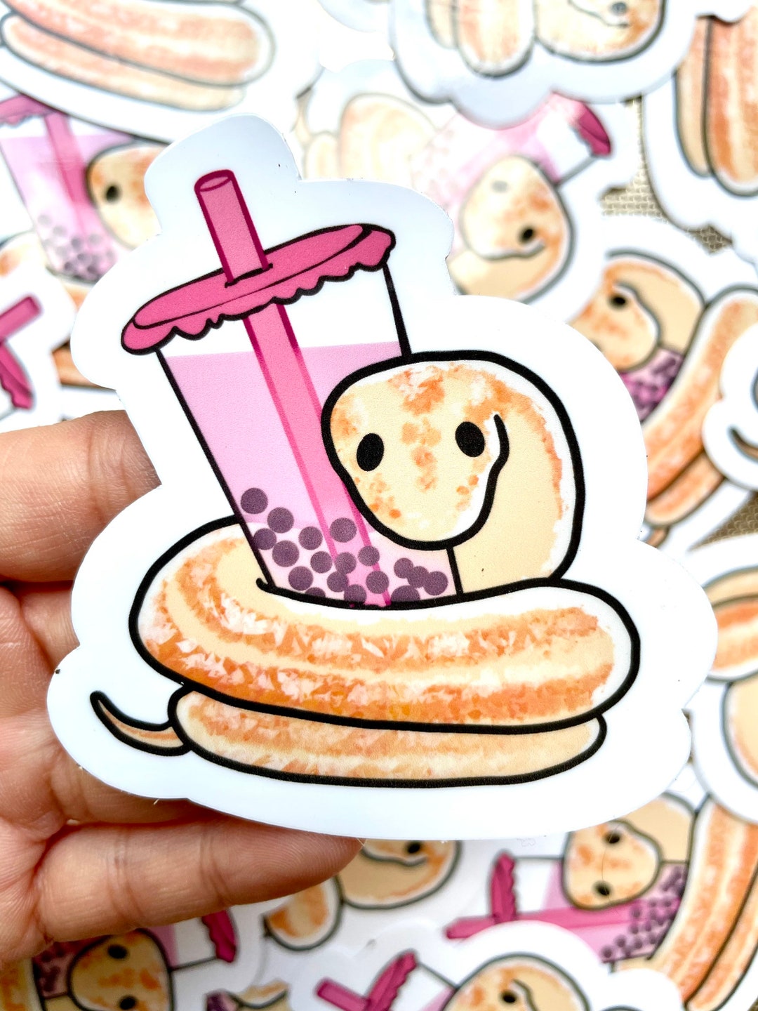 Large Boba Snake Sticker | Rosy Boa Stickers | Boba Stickers ...