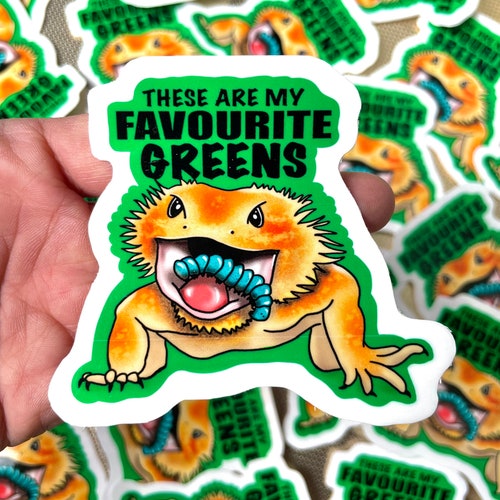 Bearded Dragon Stickers Lizard Stickers Reptile Stickers - Etsy