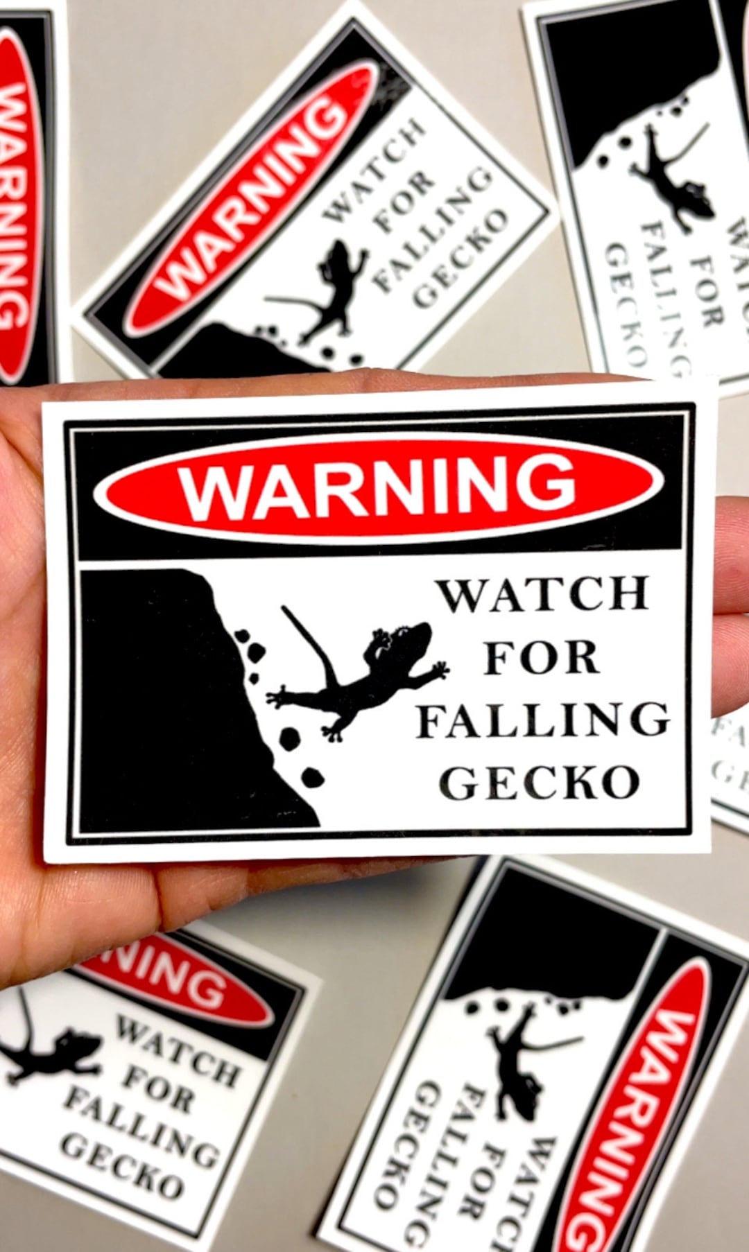Crested Gecko Warning Sticker | Crested Gecko Stickers | Reptile ...