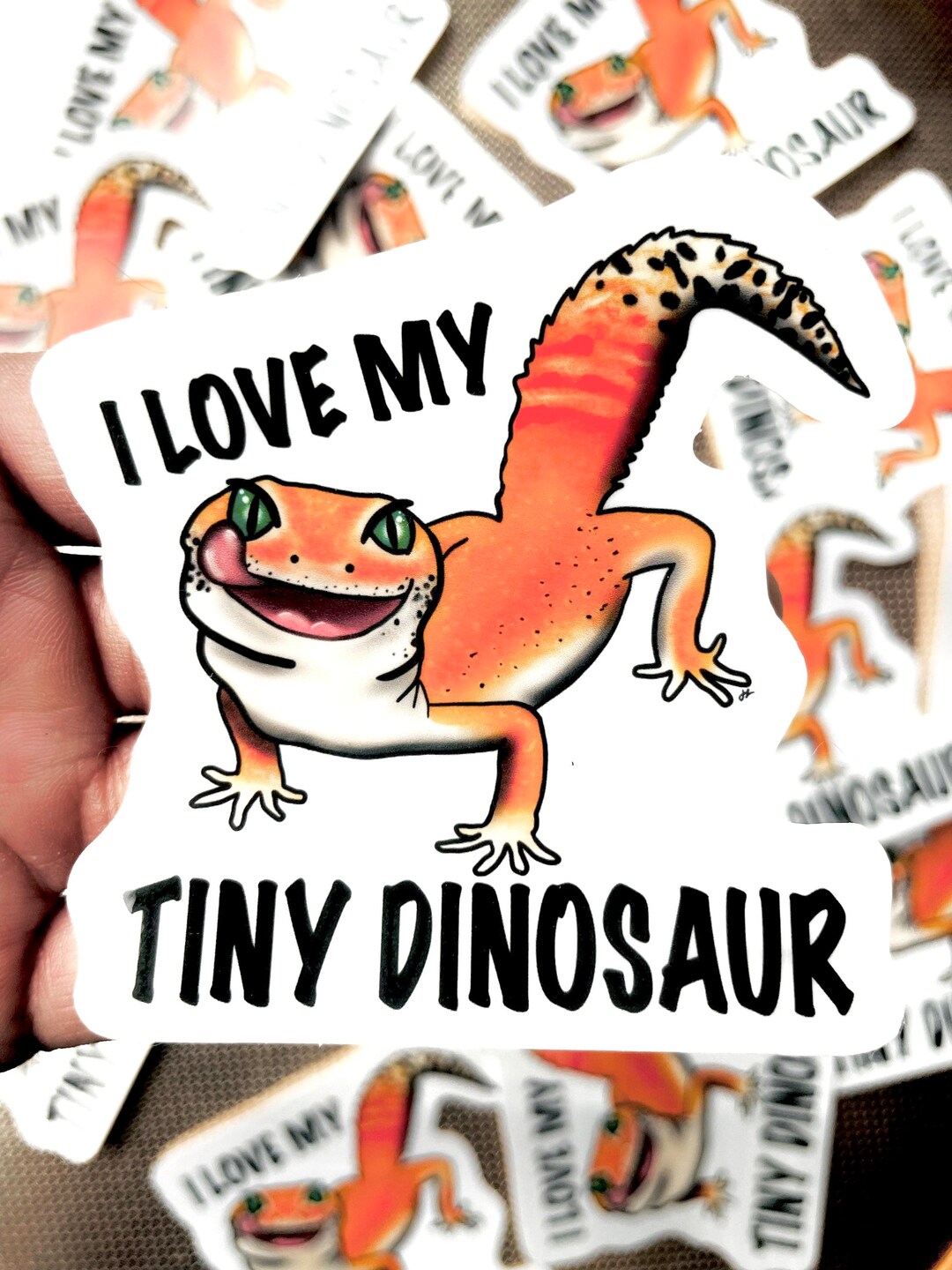 Large Leopard Gecko Stickers | Reptile Stickers | Animal Stickers ...