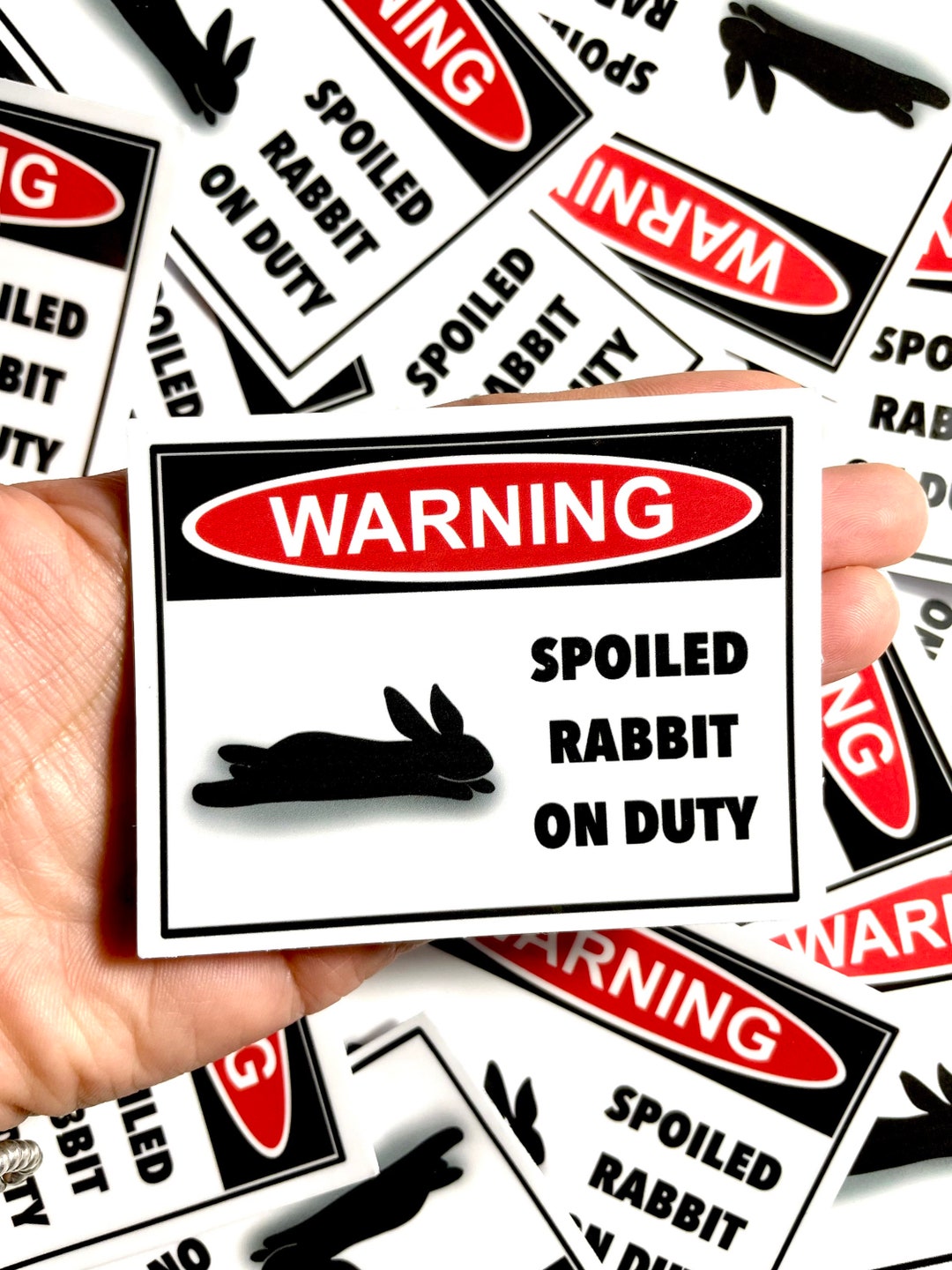 Rabbit Bunny Stickers | Warning Stickers | Animal Stickers | Waterproof ...