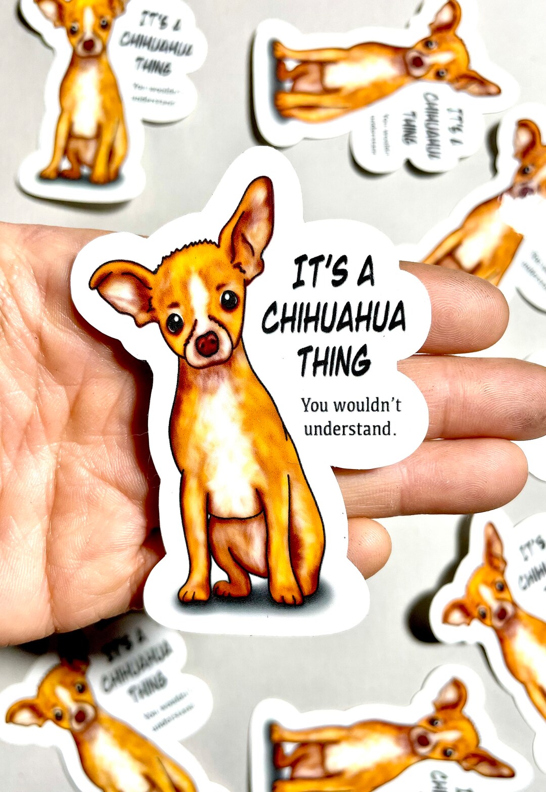 Chihuahua Stickers | Dog Stickers | Animal Stickers | Waterproof ...