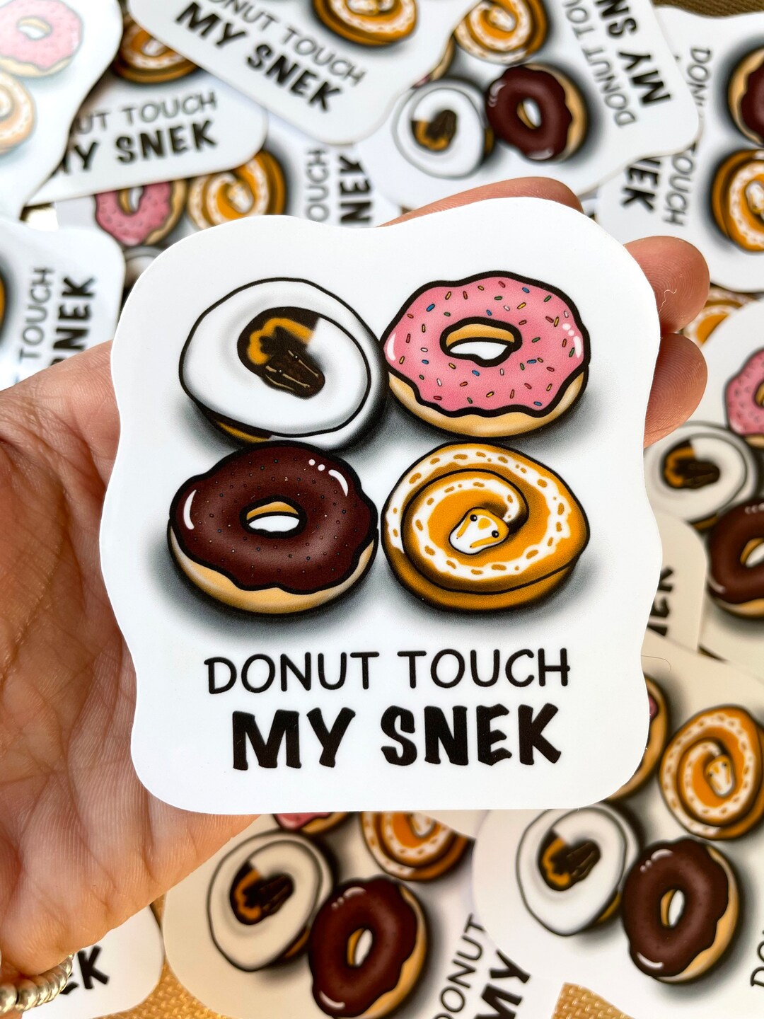 Large Donut Snake Sticker | Reptile Stickers | Animal Stickers ...