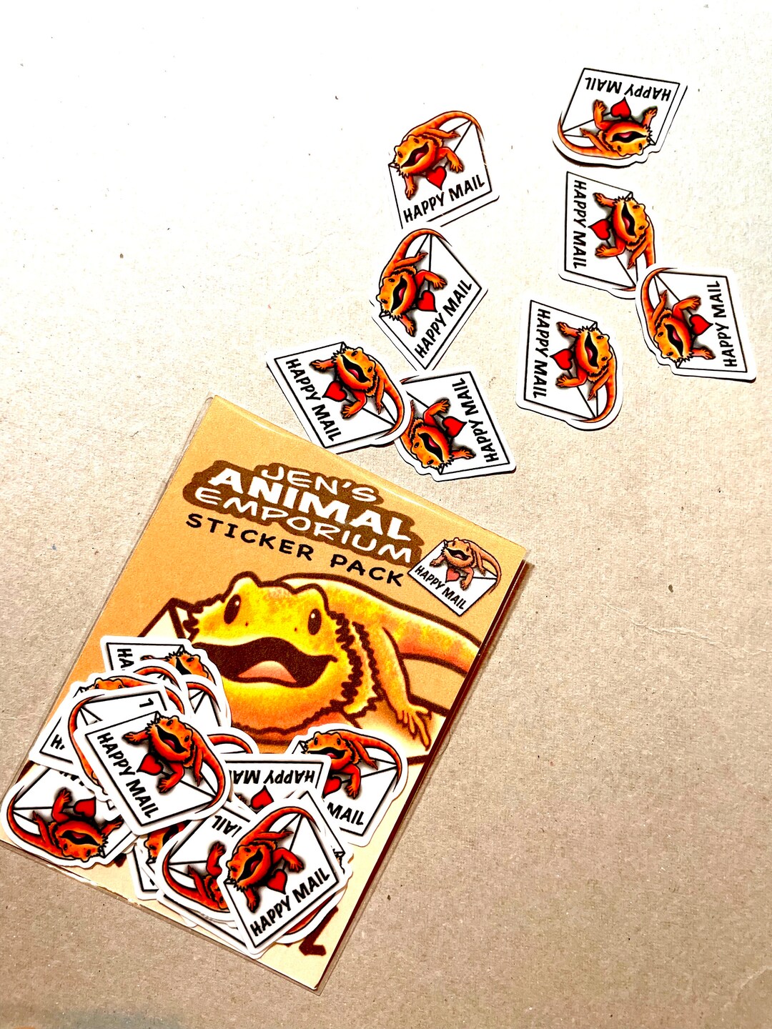 Bearded Dragon STICKER PACK | Set of 20 | Happy Mail Stickers | Planner ...