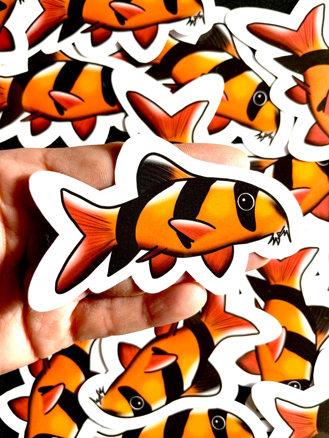 Clown Loach Stickers | Fish Stickers | Aquarium Stickers | Waterproof ...