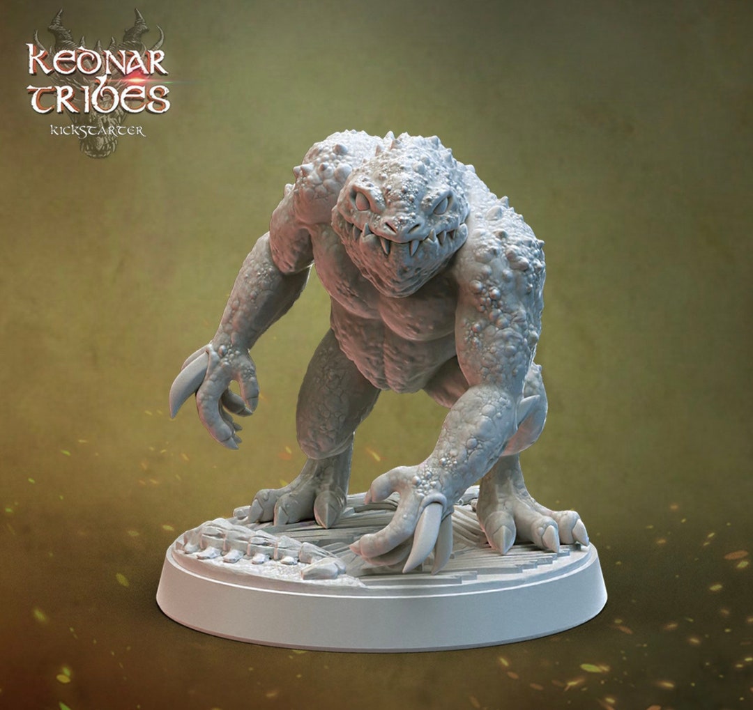 Kednar Tribes Slaadi Dnd 5E Monster 3D Resin Print - Etsy