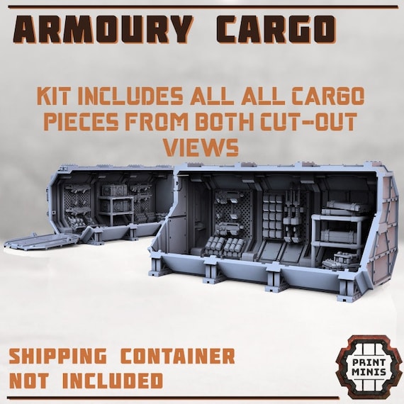 Customizable Modular Shipping Container 28mm Scale Sci-fi - Etsy