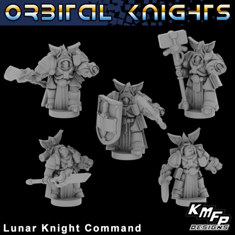 Orbital Knights Lunar Knight Command Epic Scale 6-8mm KMFP Designs - Etsy