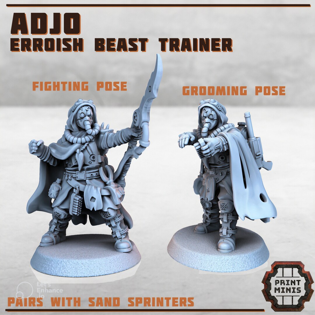 ADJO Erroish Beast Trainer 28/32mm Heroic Scale Sci-fi Tabletop Gaming ...