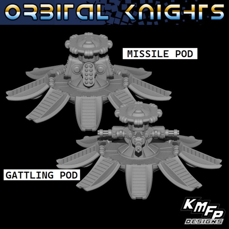 Orbital Knight Drop Craft V2 by KMFP Designs Epic Scale 6-15mm Kitv8 ...