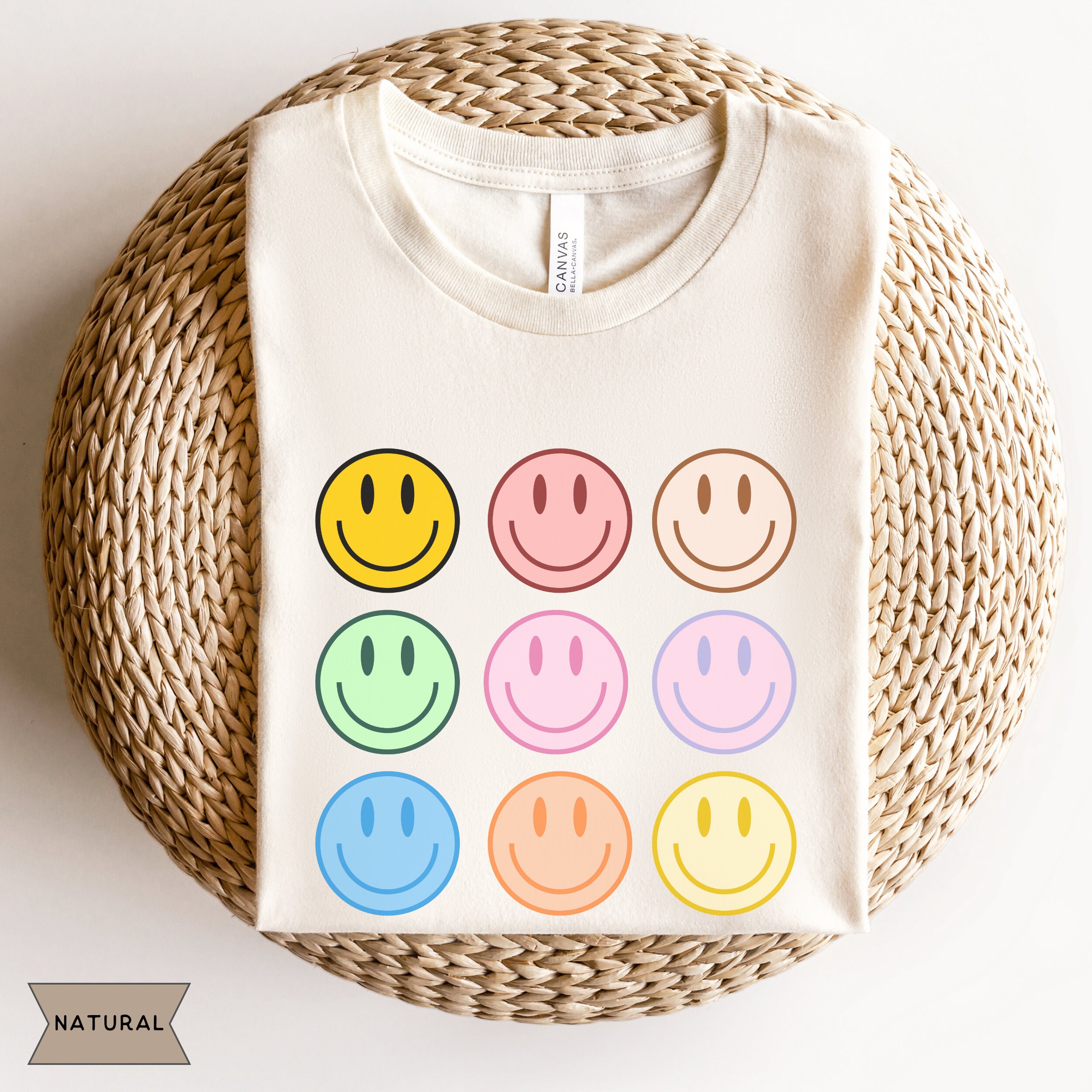 Retro Smiley Face Shirt Happy Face Shirt Smiley Face - Etsy