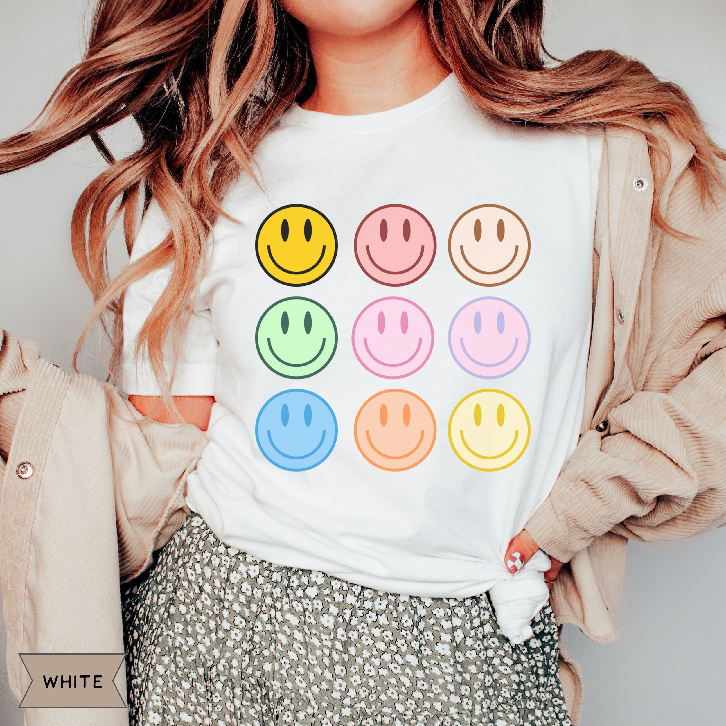 Retro Smiley Face Shirt Happy Face Shirt Smiley Face - Etsy