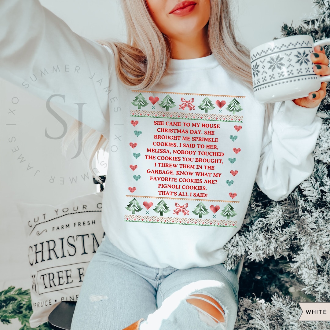 She Brought Me Sprinkle Cookies Ugly Christmas Sweater, RHONJ ...