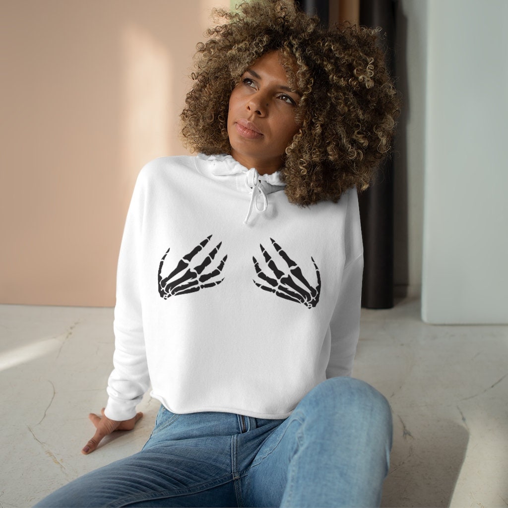 Skeleton Hands Halloween Skeleton Bra Hoodie Skeleton Hands - Etsy