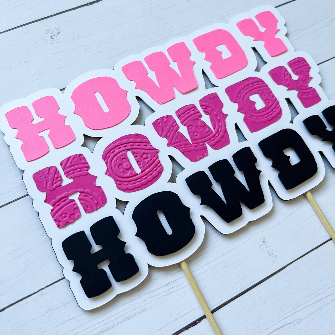 Howdy Cake Topper - Etsy
