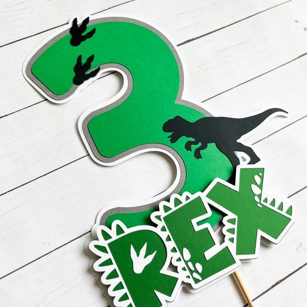 Dino Cake Topper - Etsy
