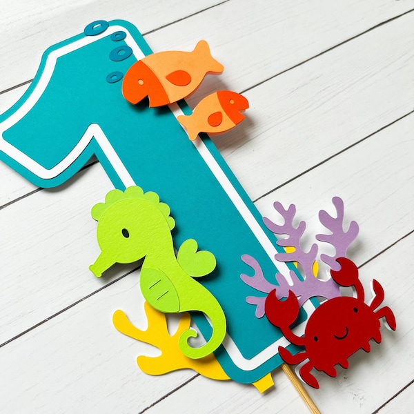 Sea Cake Topper - Etsy