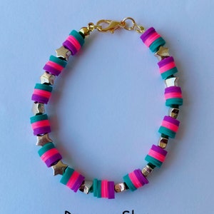 Aesthetic Clay Beaded Bracelets - Etsy