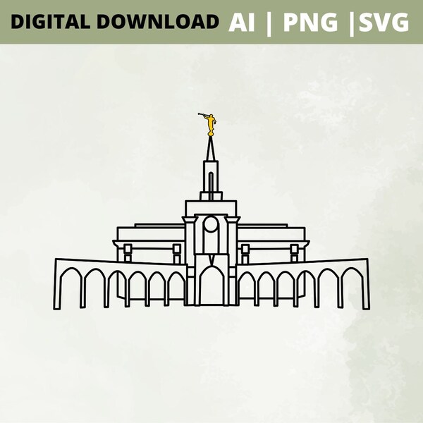 Lds Temple Clip Art - Etsy